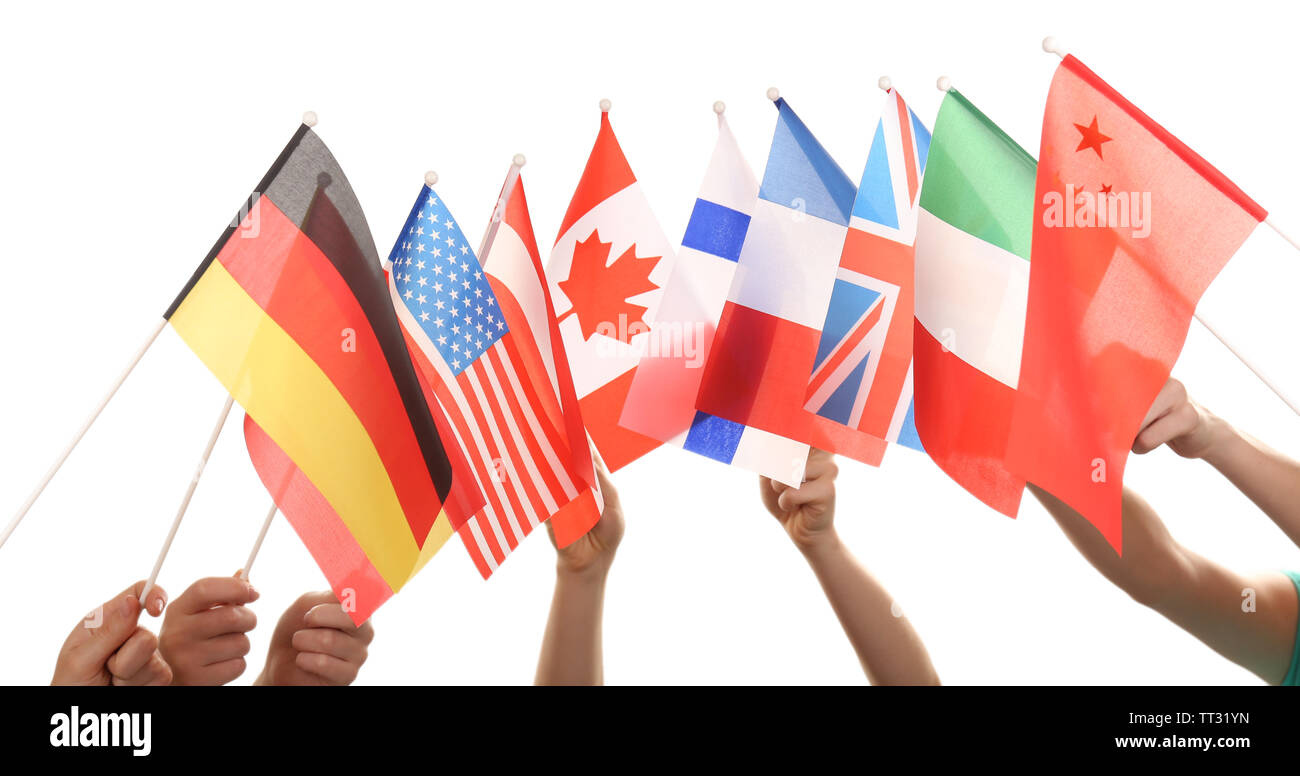 Human hand holding france flag hi-res stock photography and images - Alamy