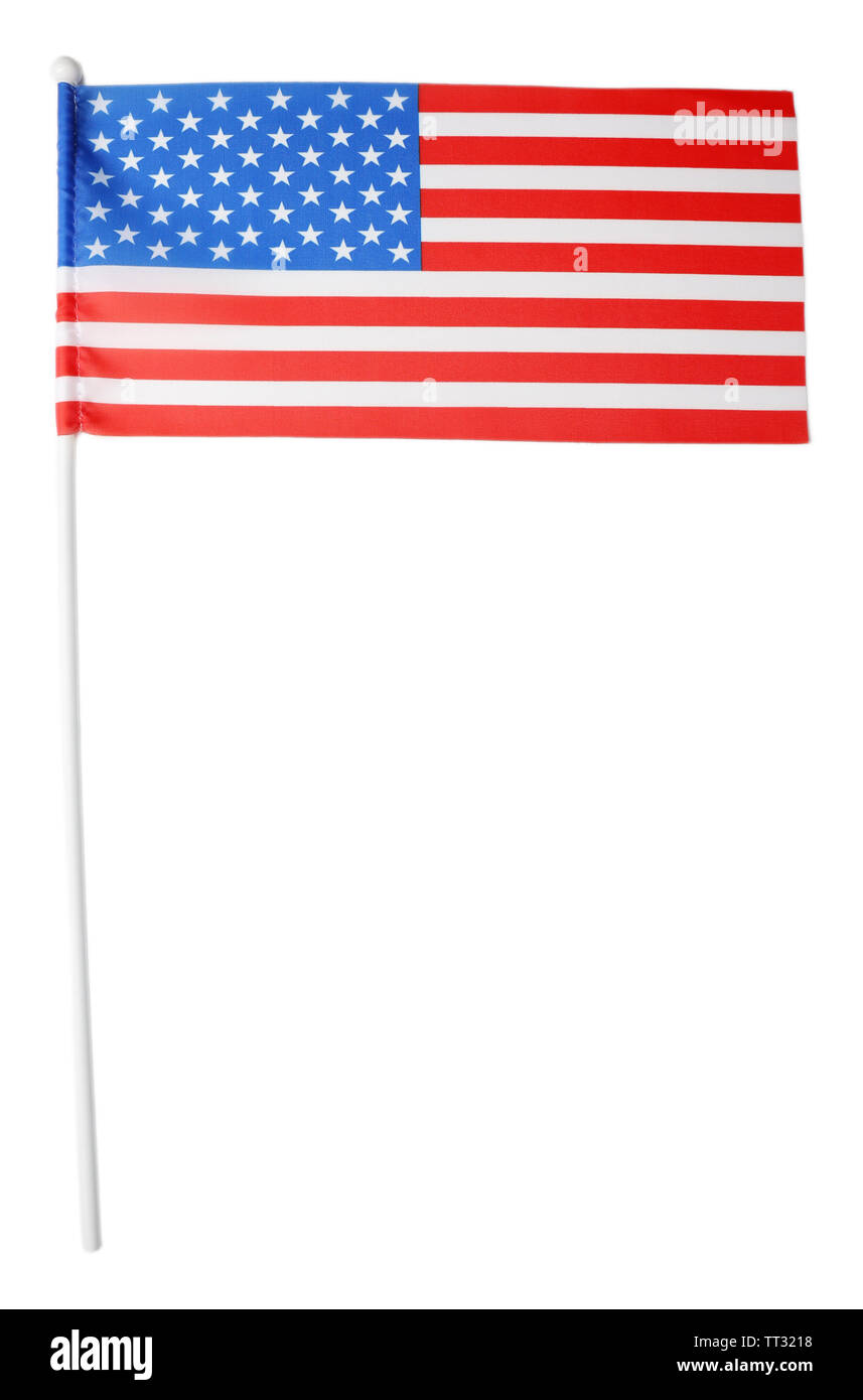 USA flag, isolated on white Stock Photo - Alamy