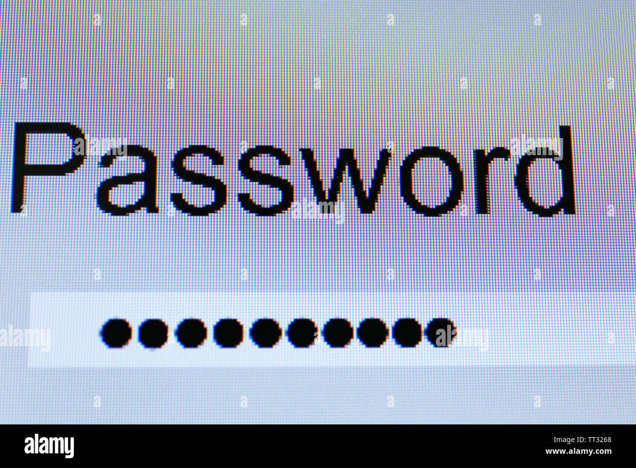 Logon password box hi-res stock photography and images - Alamy