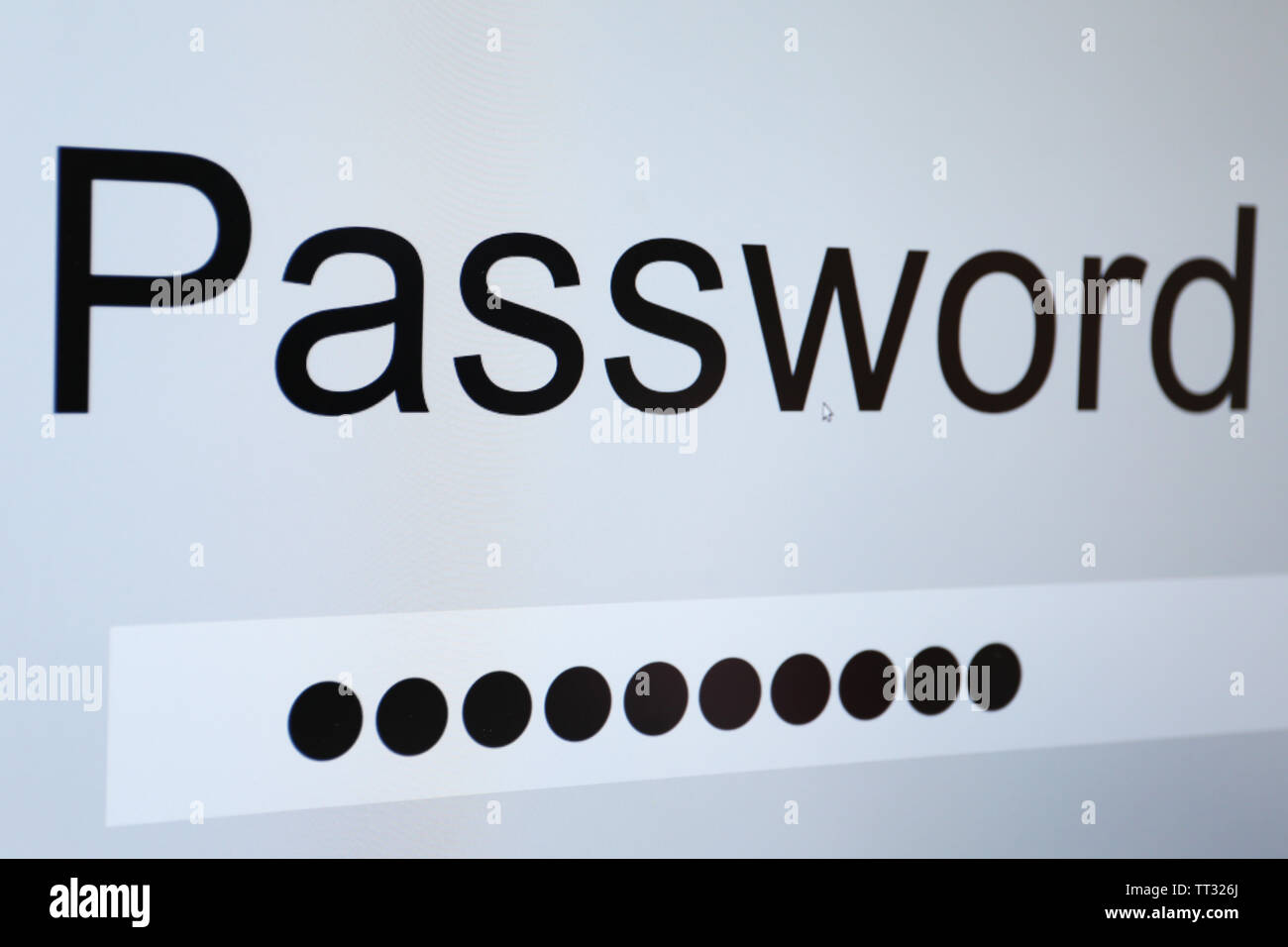 Logon password box hi-res stock photography and images - Alamy