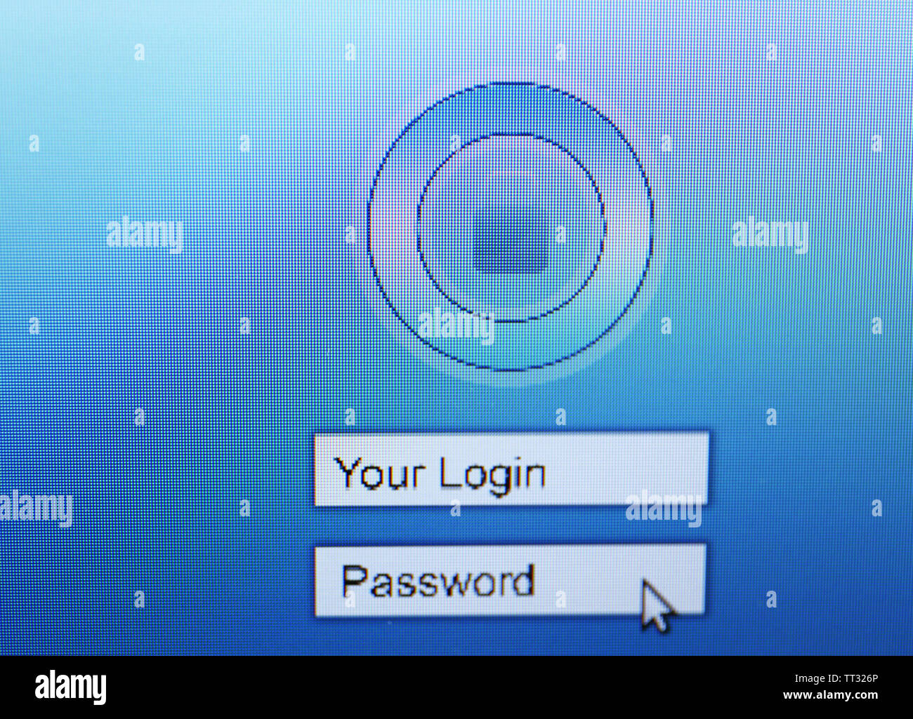 Logon password box hi-res stock photography and images - Alamy