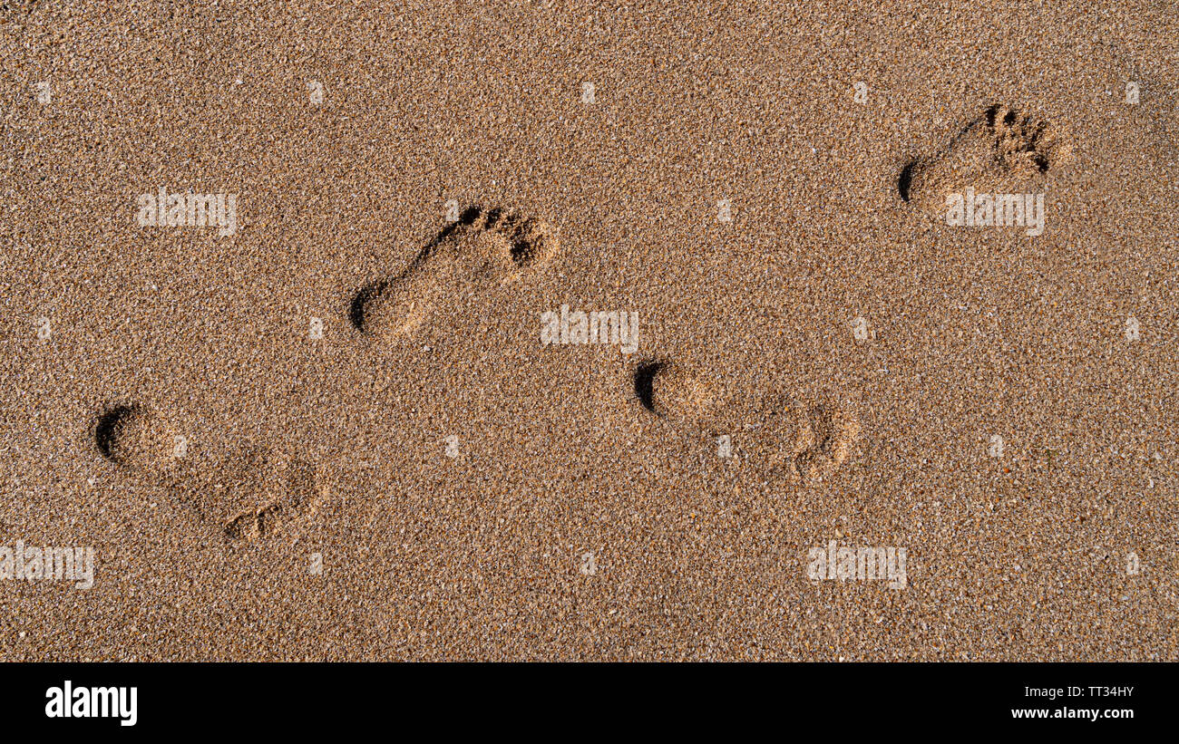 Human footprint in wet sand hi-res stock photography and images - Alamy