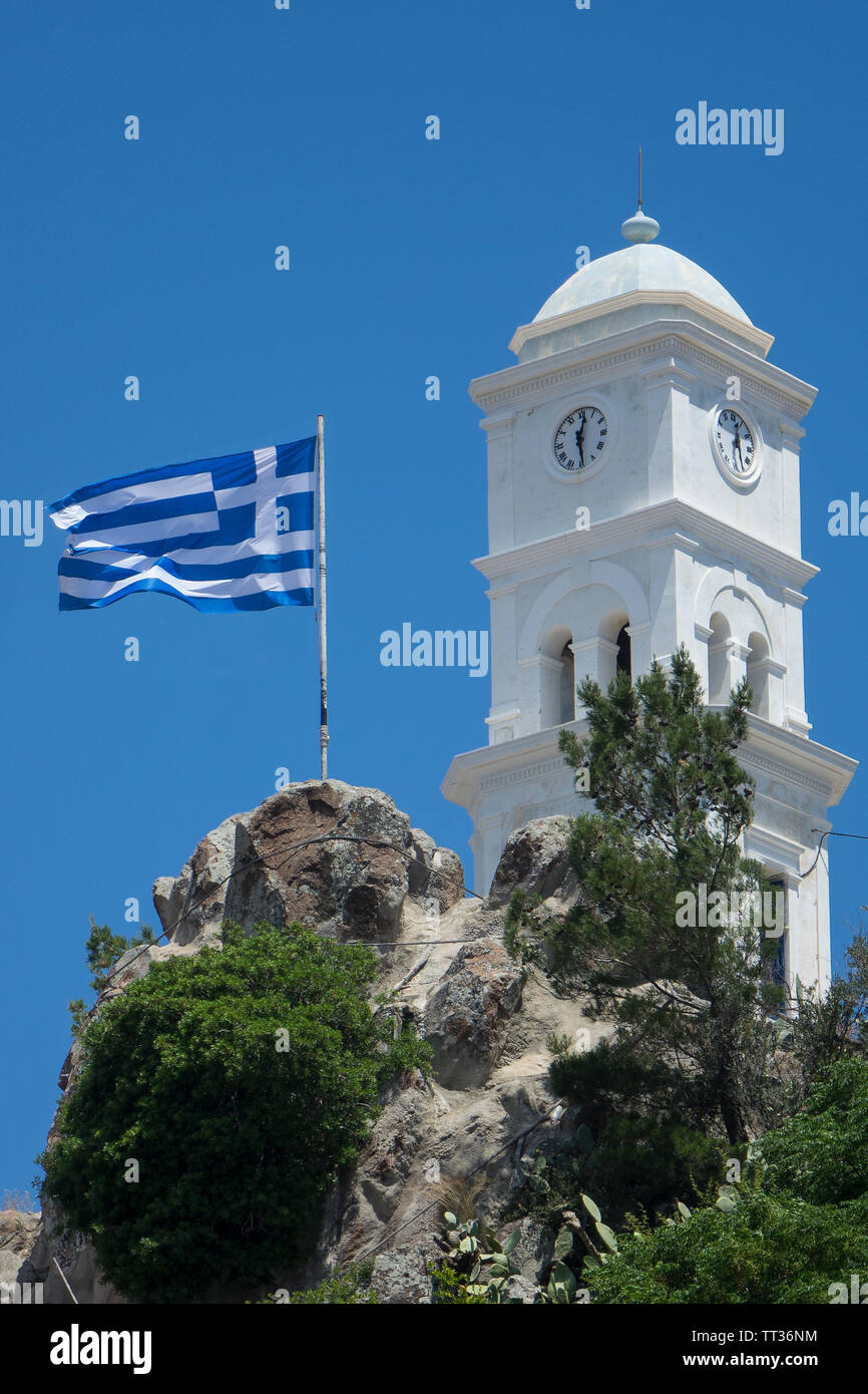 Church tower flag hi-res stock photography and images - Alamy