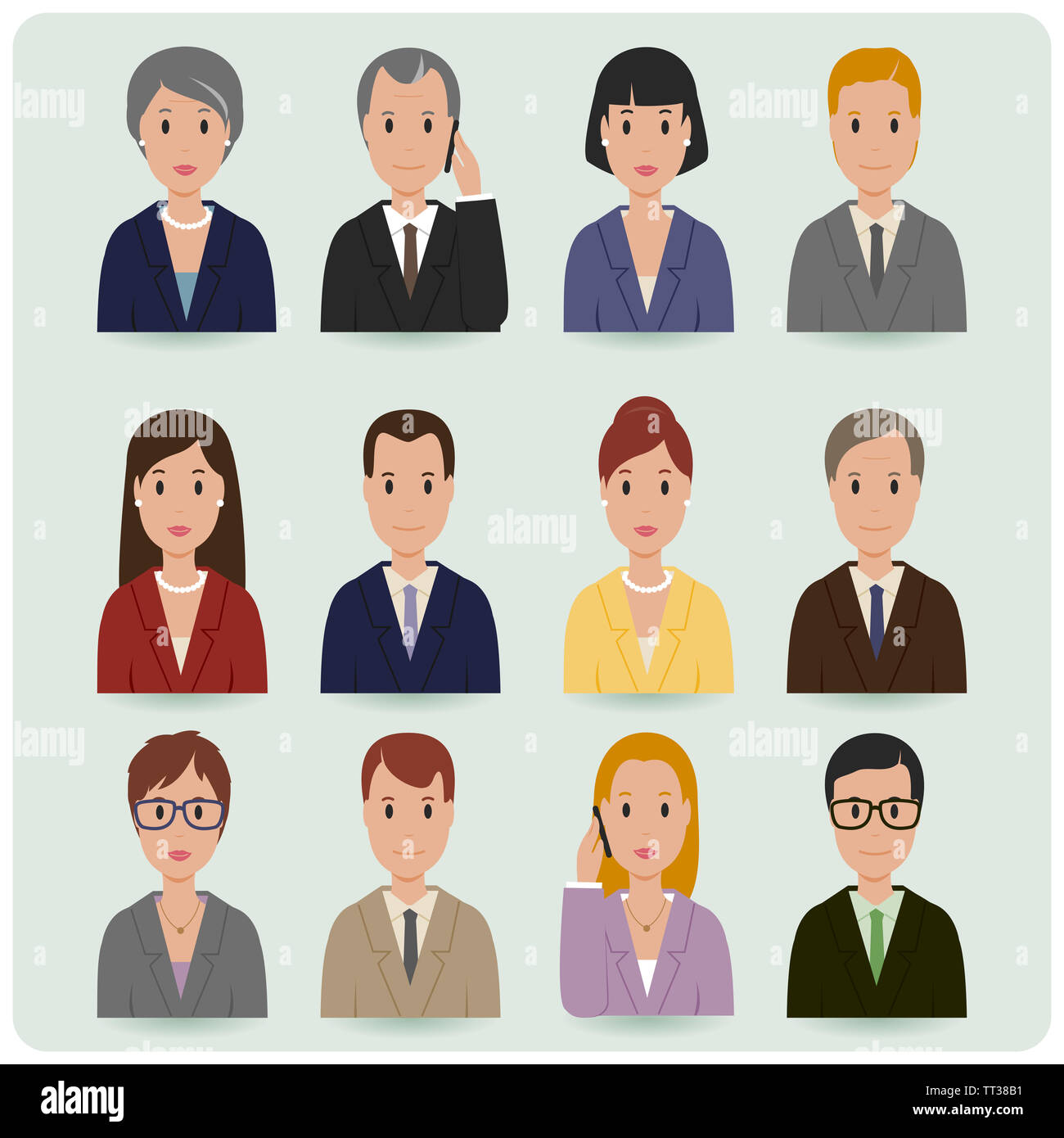 Business team characters professional men hi-res stock photography and ...