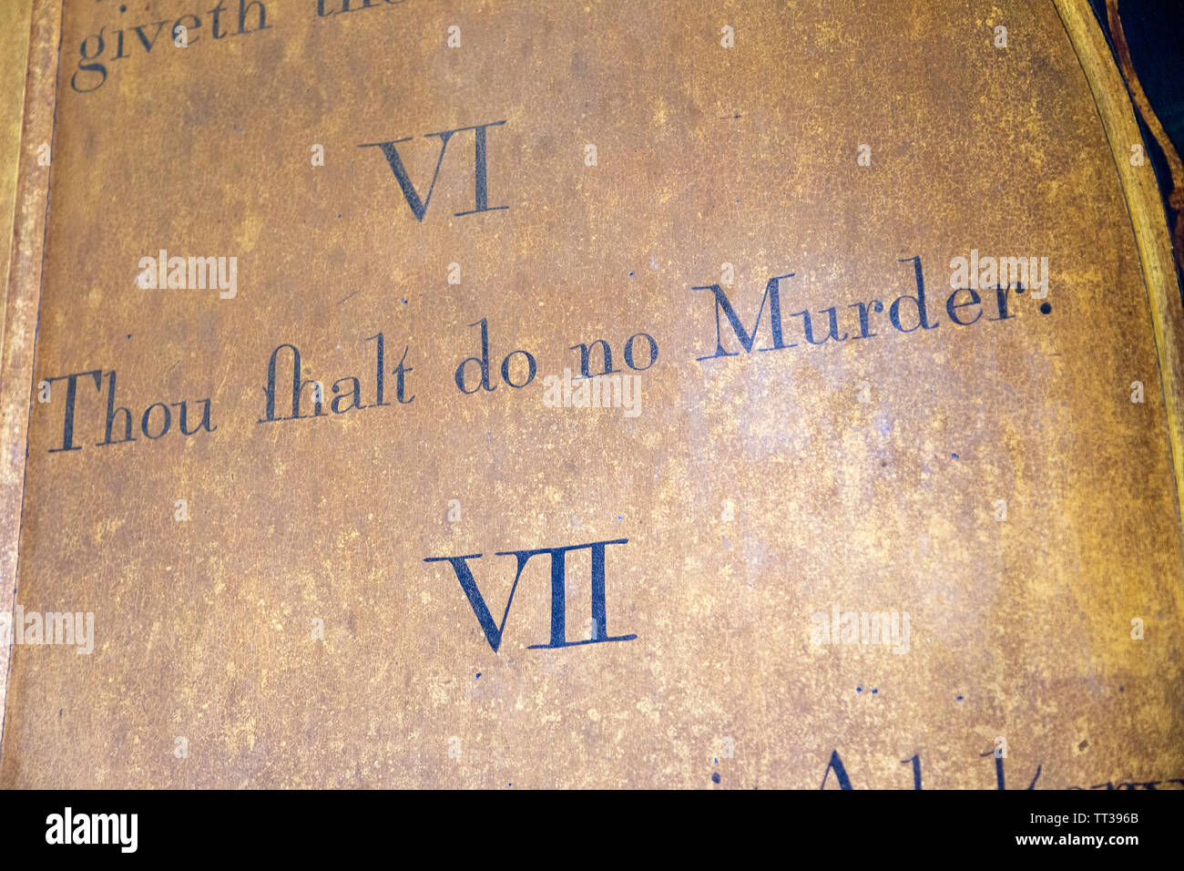 Historic interior of Saint John the Baptist church, Mildenhall ...