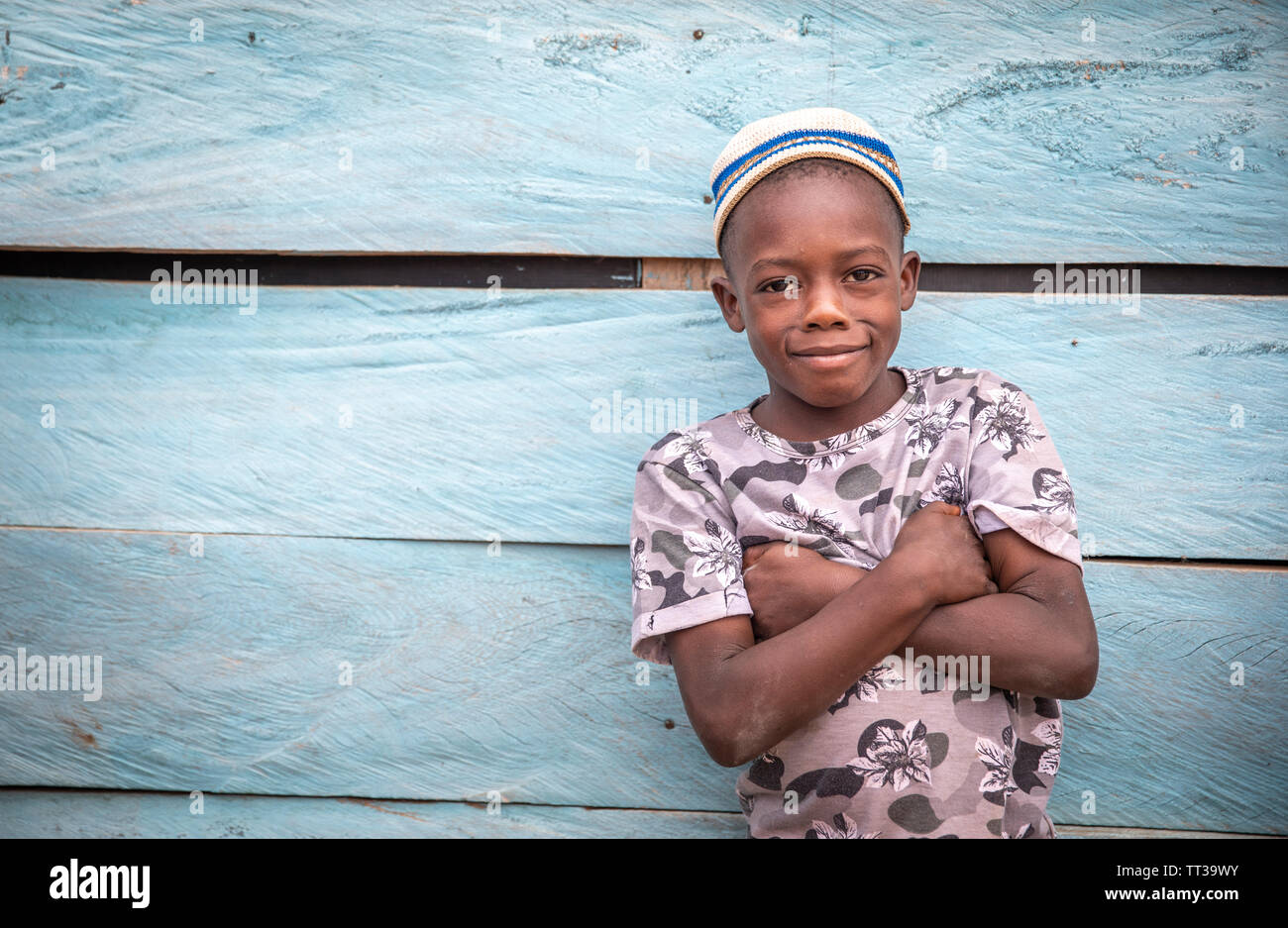 Same, Tanzania, 6th June, 2019: african boy in a village of Tanzania ...