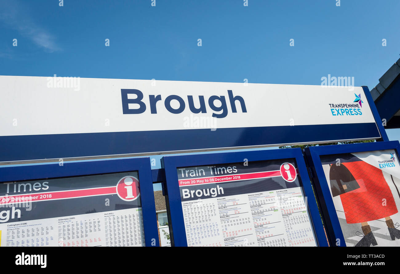 Railway station name board hi-res stock photography and images - Alamy