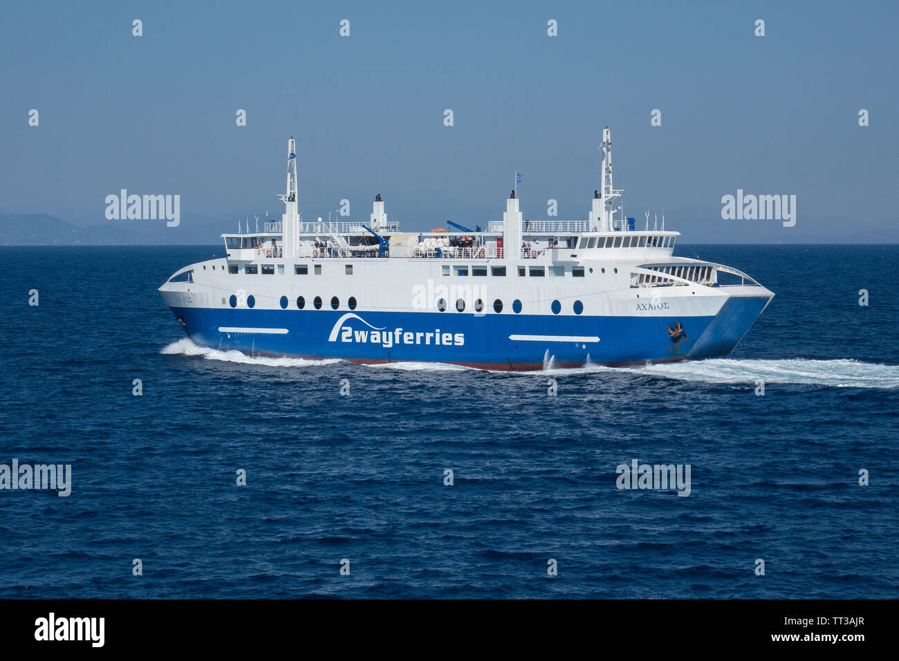 Greece, Piraeus, ferry Stock Photo - Alamy