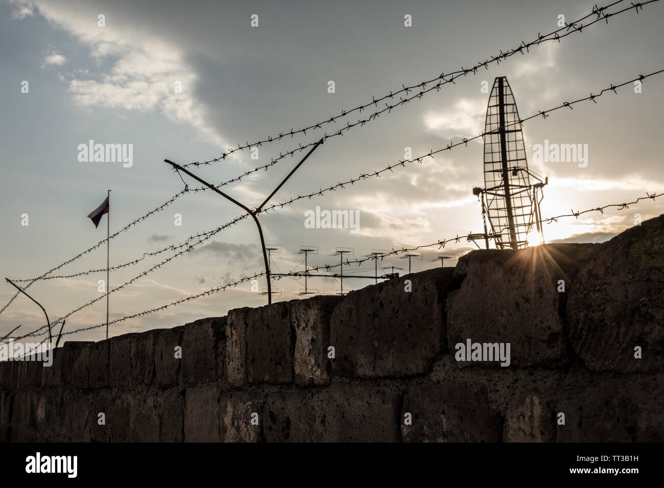 Outside a Russian military base in Gyumri. Armenia Stock Photo - Alamy