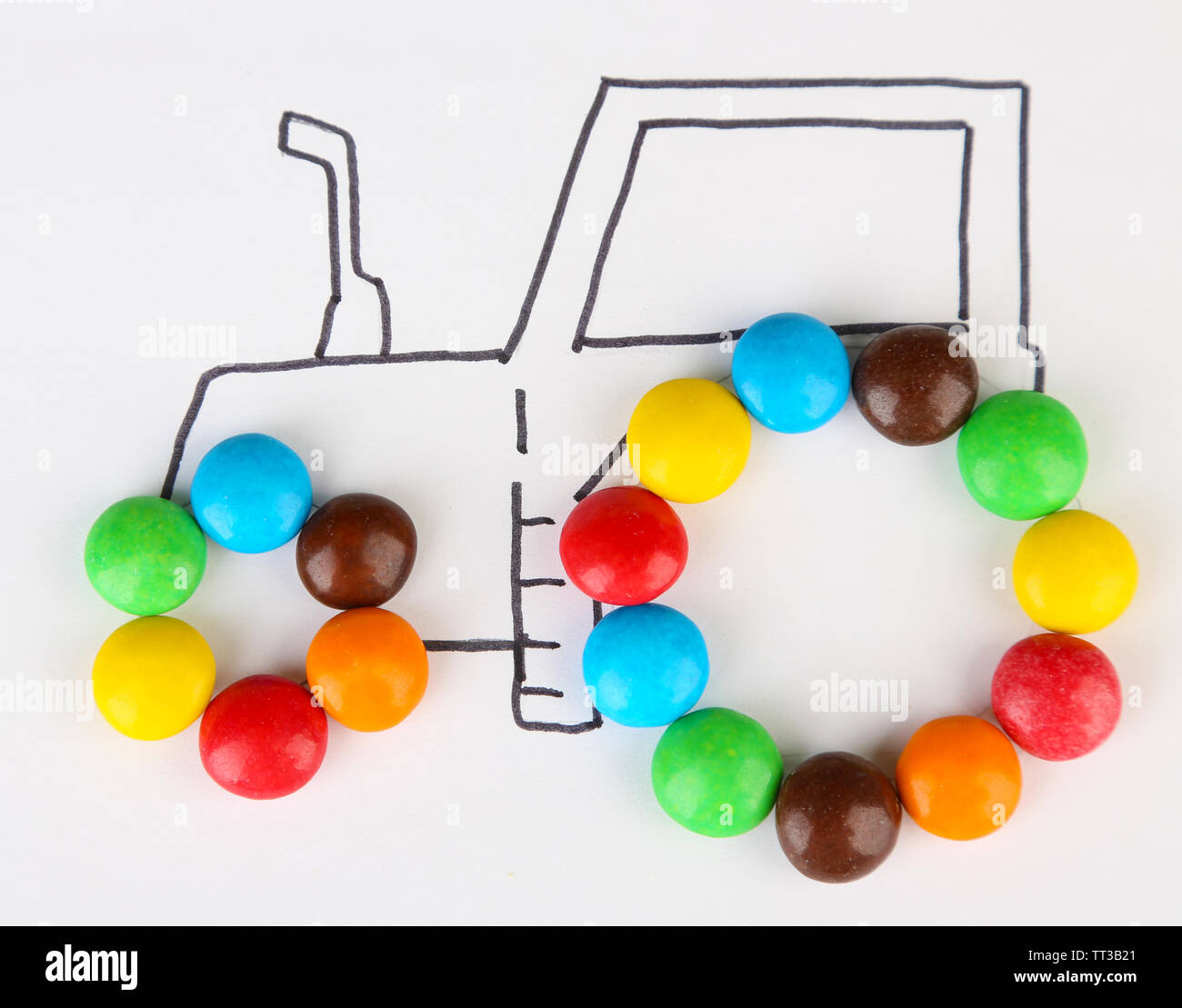 Beautiful still life composition with sweet candies. Food art concept ...