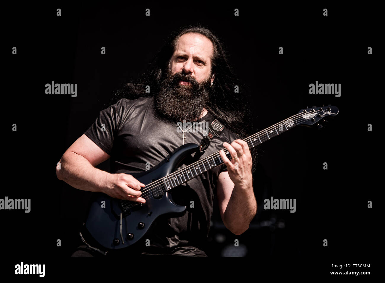 John Petrucci, guitarist of the American rock band Dream Teather ...