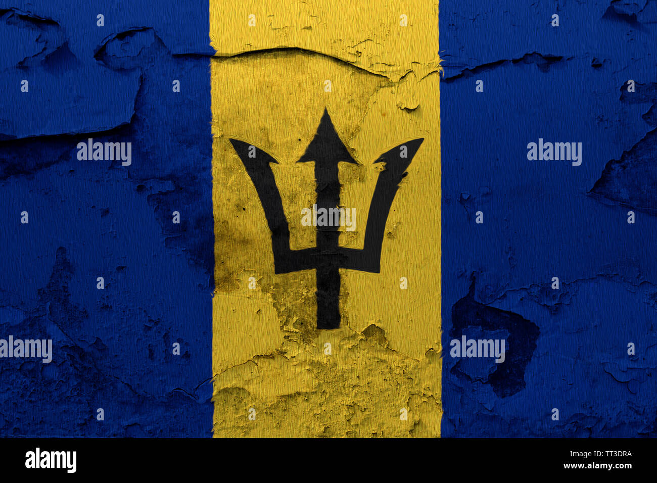 Barbados flag hi-res stock photography and images - Alamy