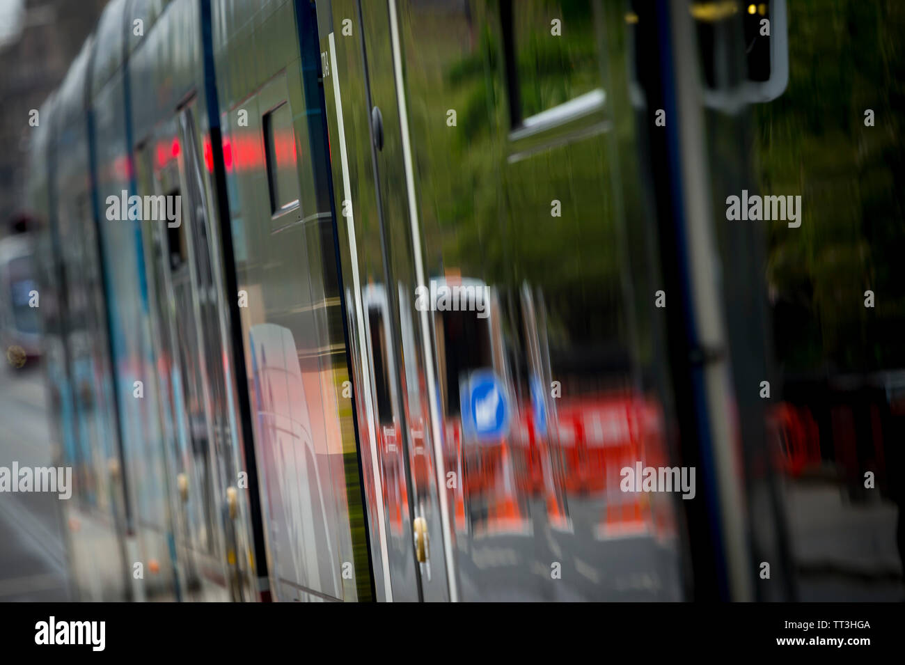 Trams edinburgh hi-res stock photography and images - Alamy