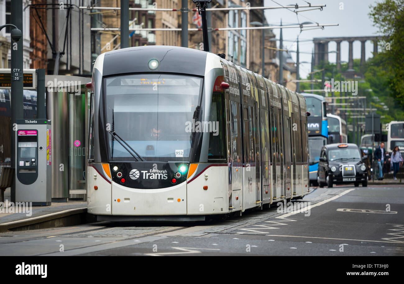 Edinburgh tramway tram trams hi-res stock photography and images - Alamy