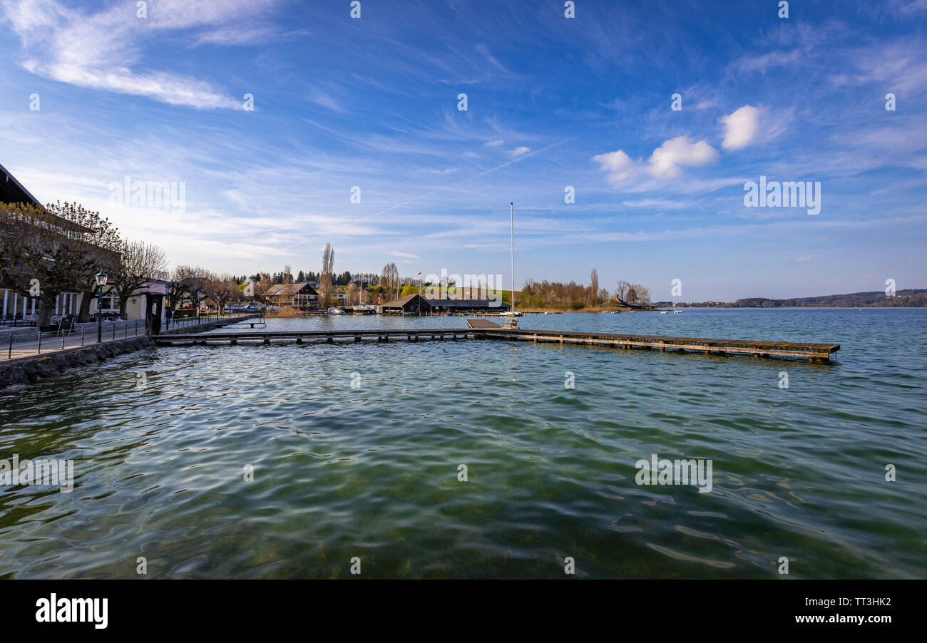 Naherholungsgebiet Mattsee, local recreation area Stock Photo - Alamy