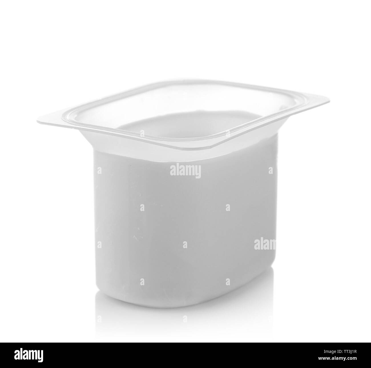 Yogurt isolated on white Stock Photo - Alamy