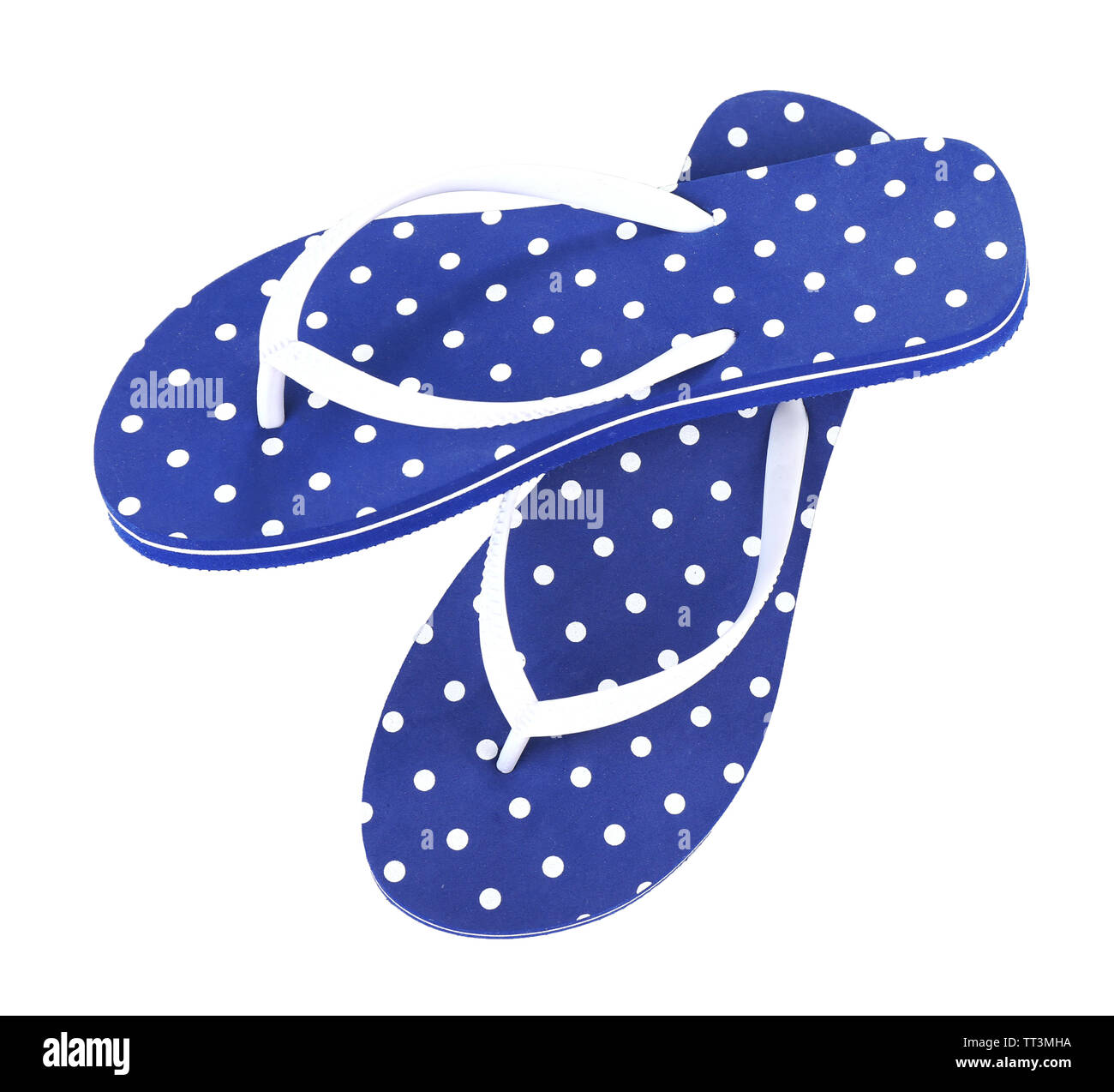 Color flip-flops isolated on white Stock Photo - Alamy