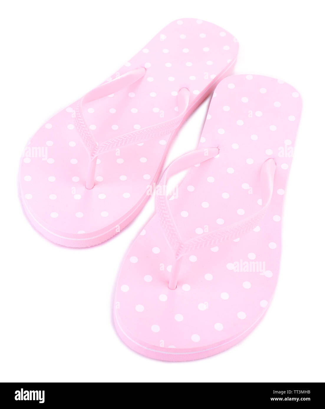 Color flip-flops isolated on white Stock Photo - Alamy