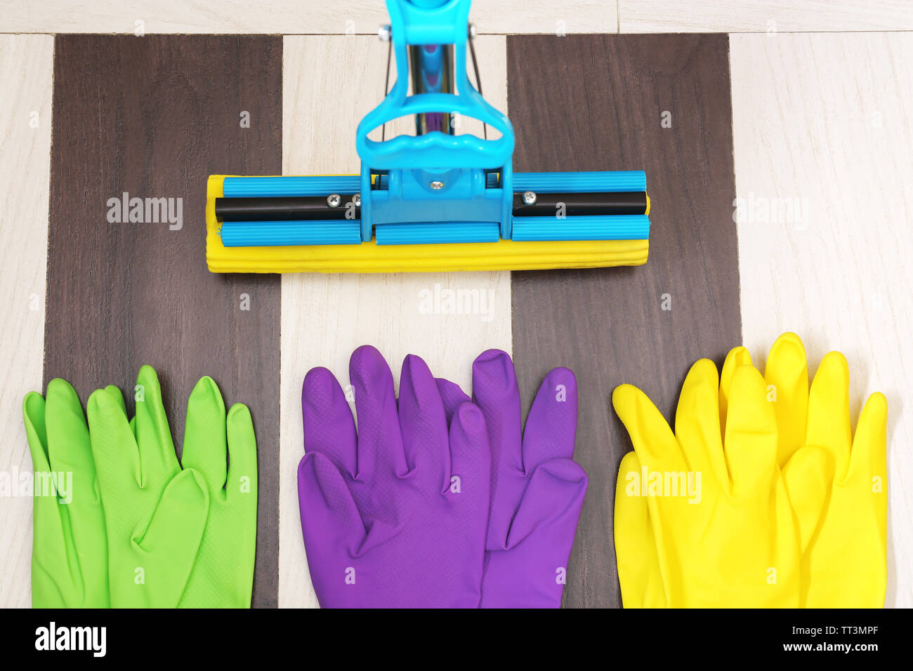 Cleaning tools, close-up Stock Photo - Alamy