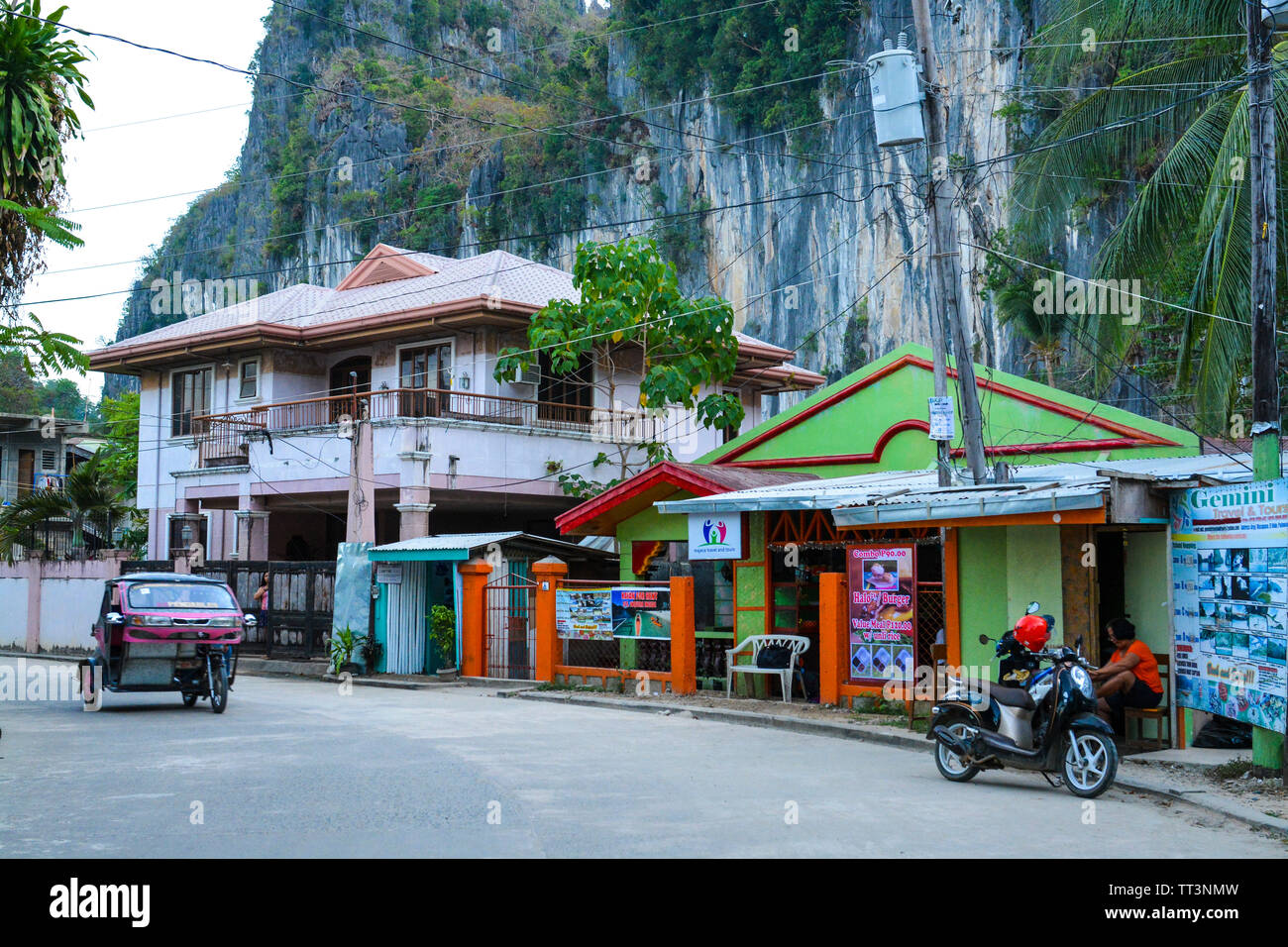 El Nido, Philippines, 25th, February, 2016. El Nido in the daytime. It ...