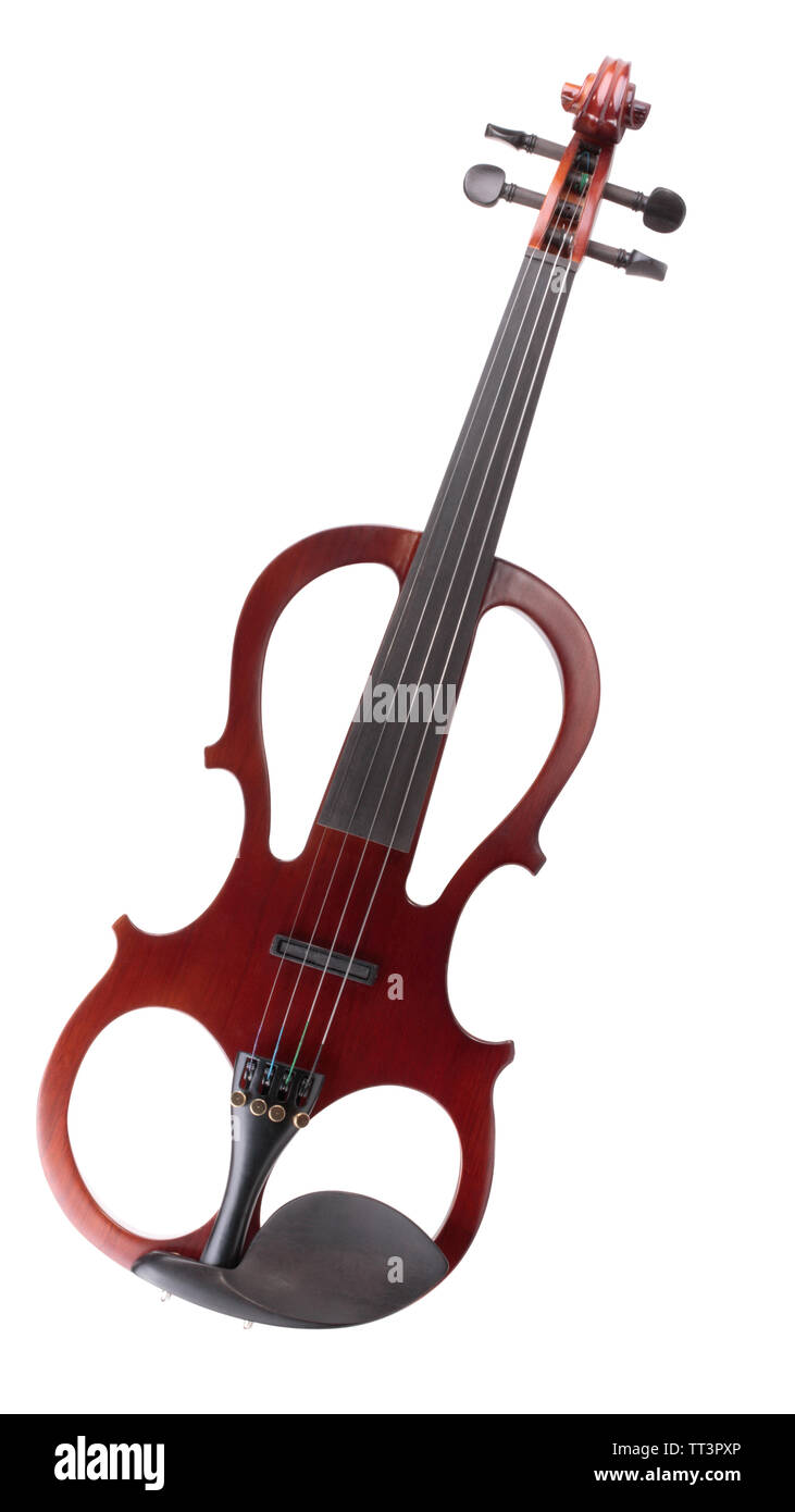 Electric Violin Isolated Stock Photo - Alamy