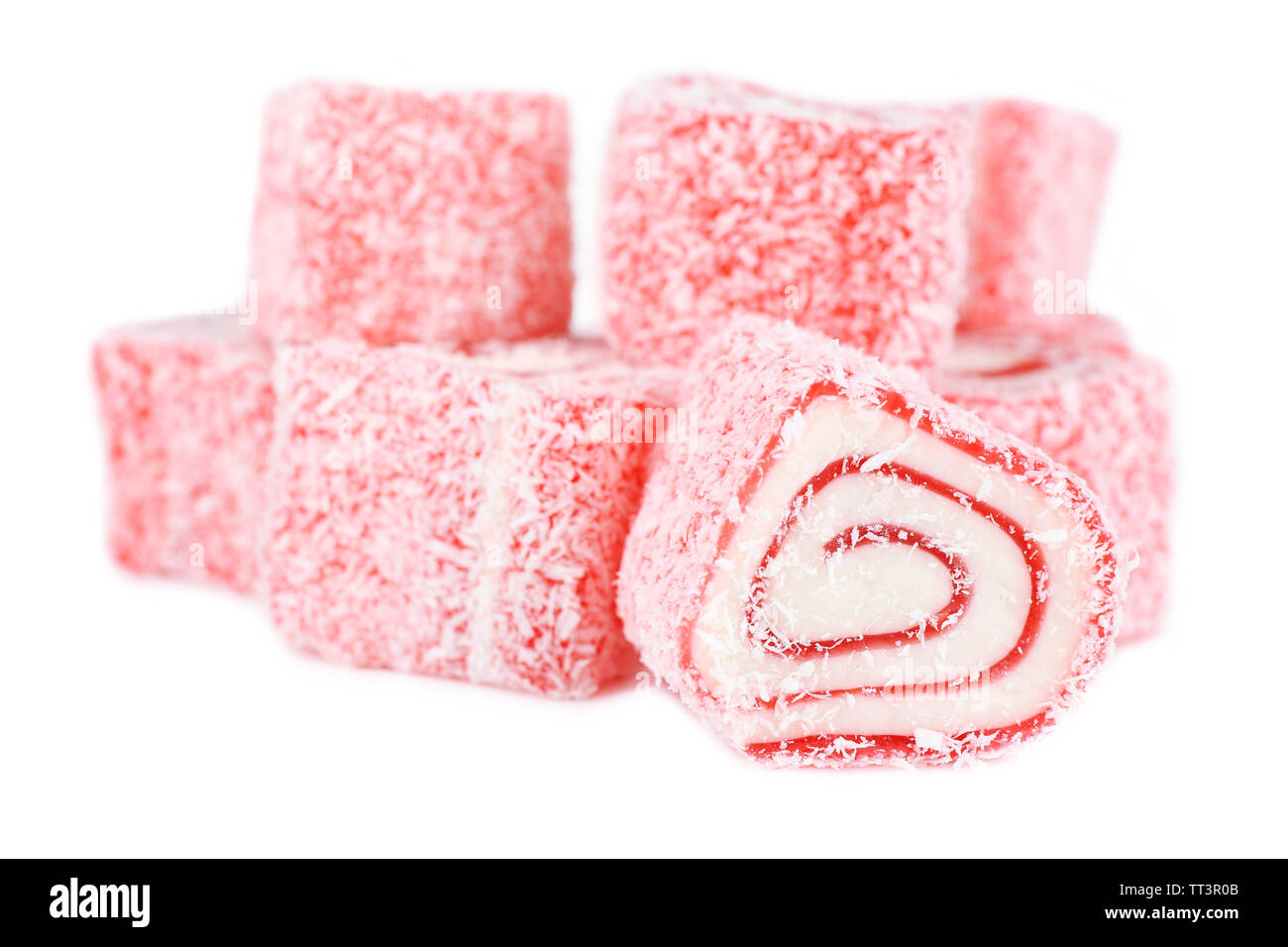 Turkish delight on color Cut Out Stock Images & Pictures - Alamy