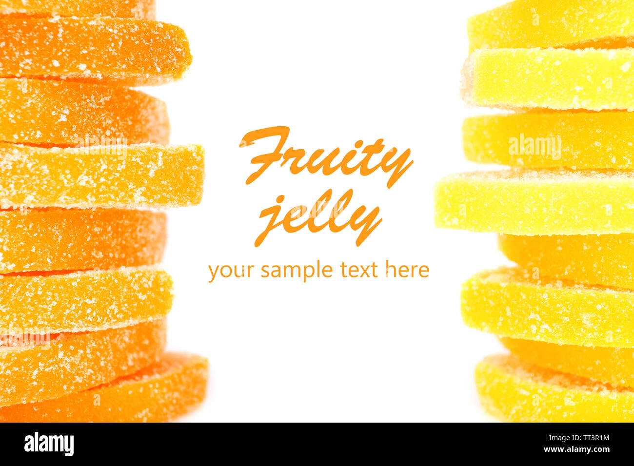 Testy jelly candies isolated on white Stock Photo - Alamy