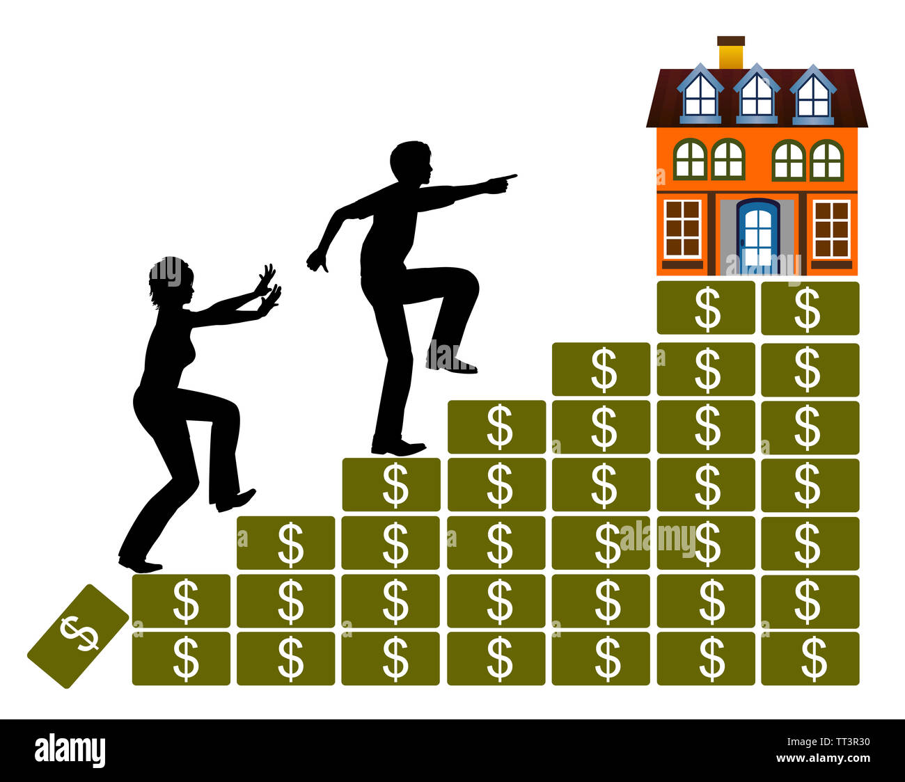 Putting money aside hi-res stock photography and images - Alamy