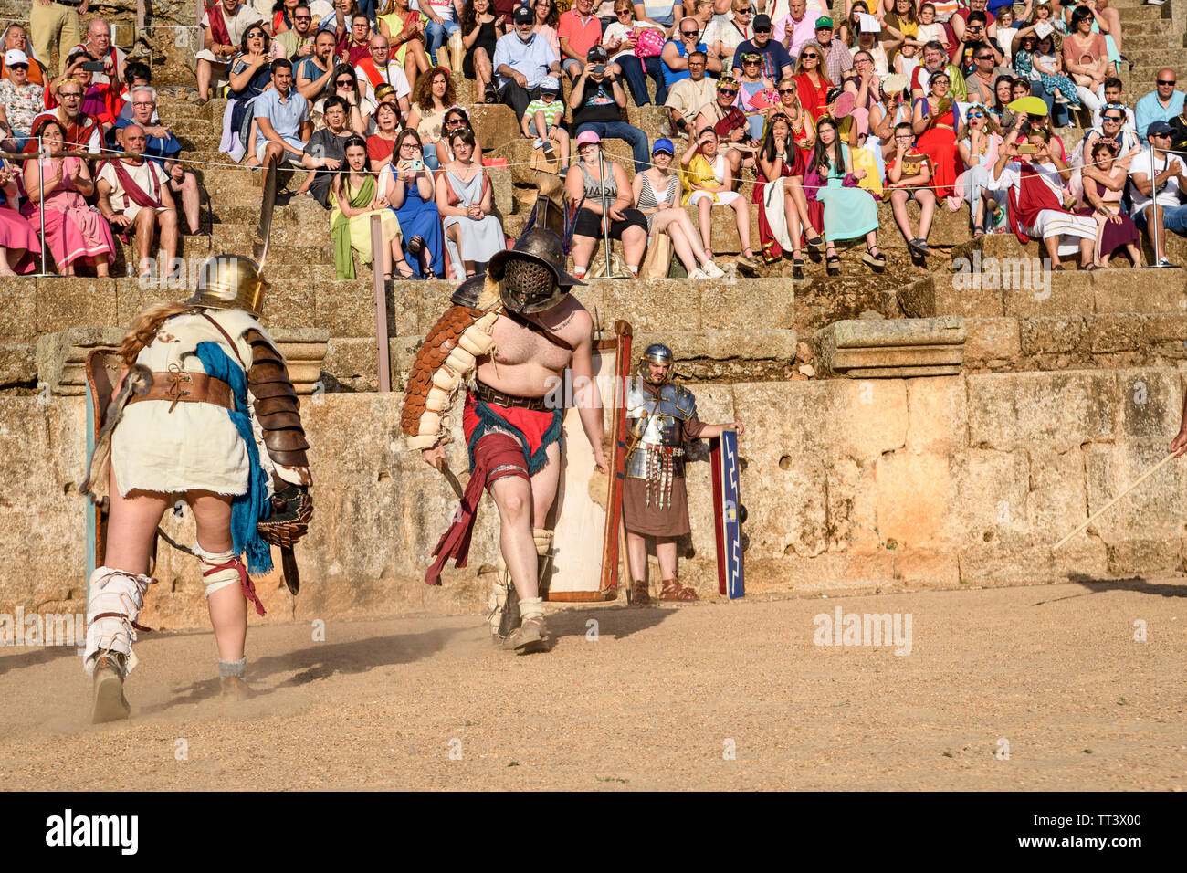 Gladiators fighting merida hi-res stock photography and images - Alamy
