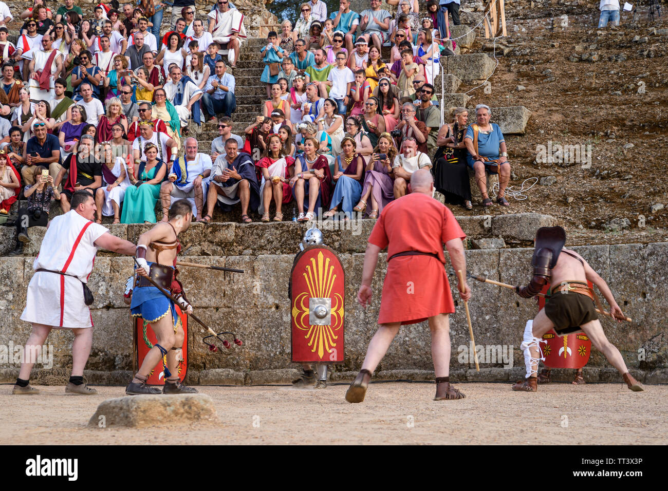 Gladiators fighting merida hi-res stock photography and images - Alamy