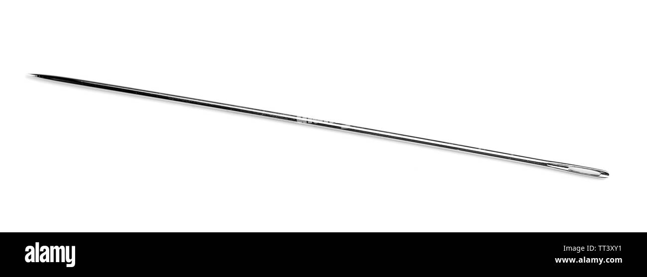 Needle isolated on white Stock Photo - Alamy