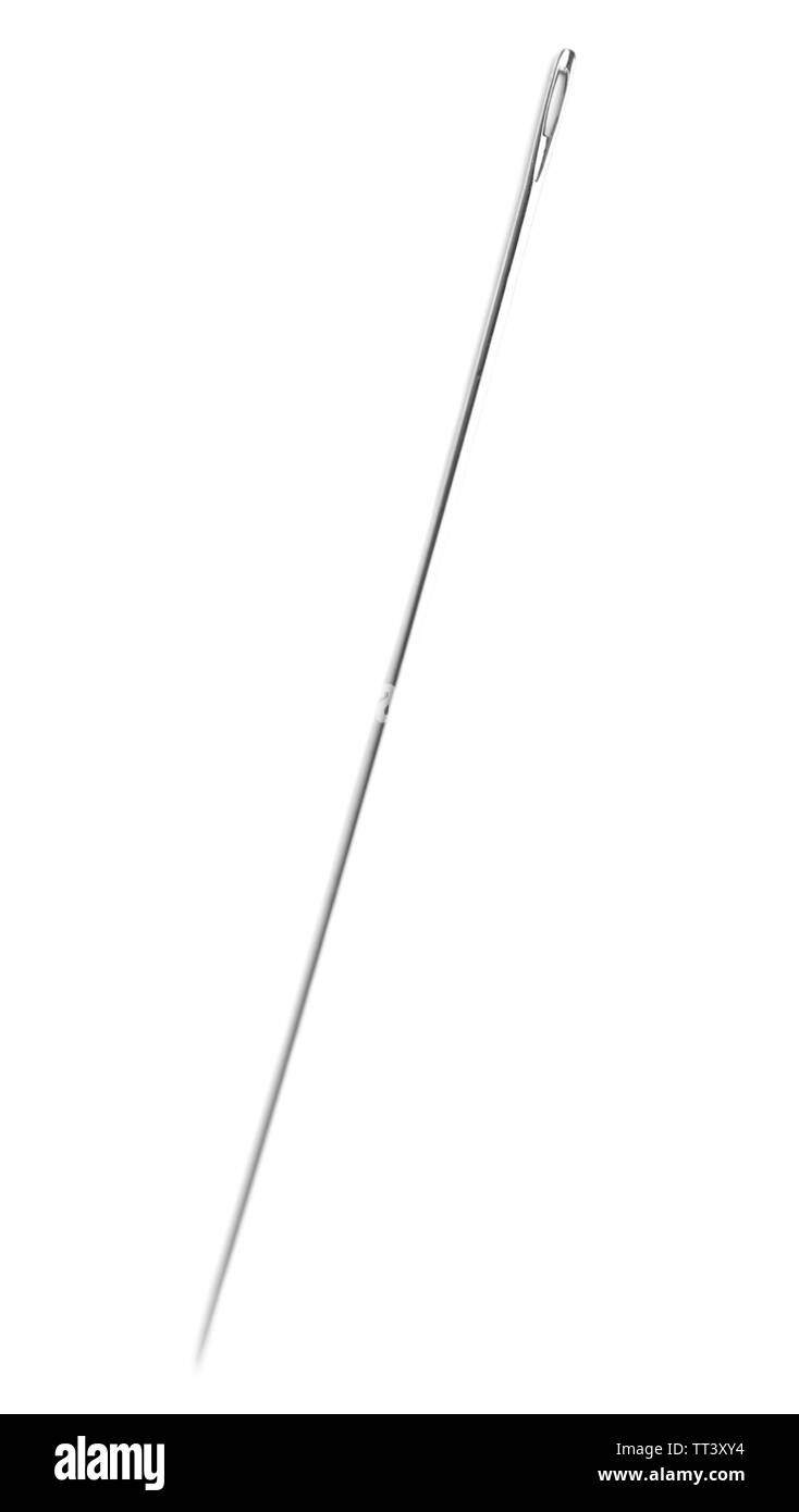 Needle isolated on white Stock Photo - Alamy