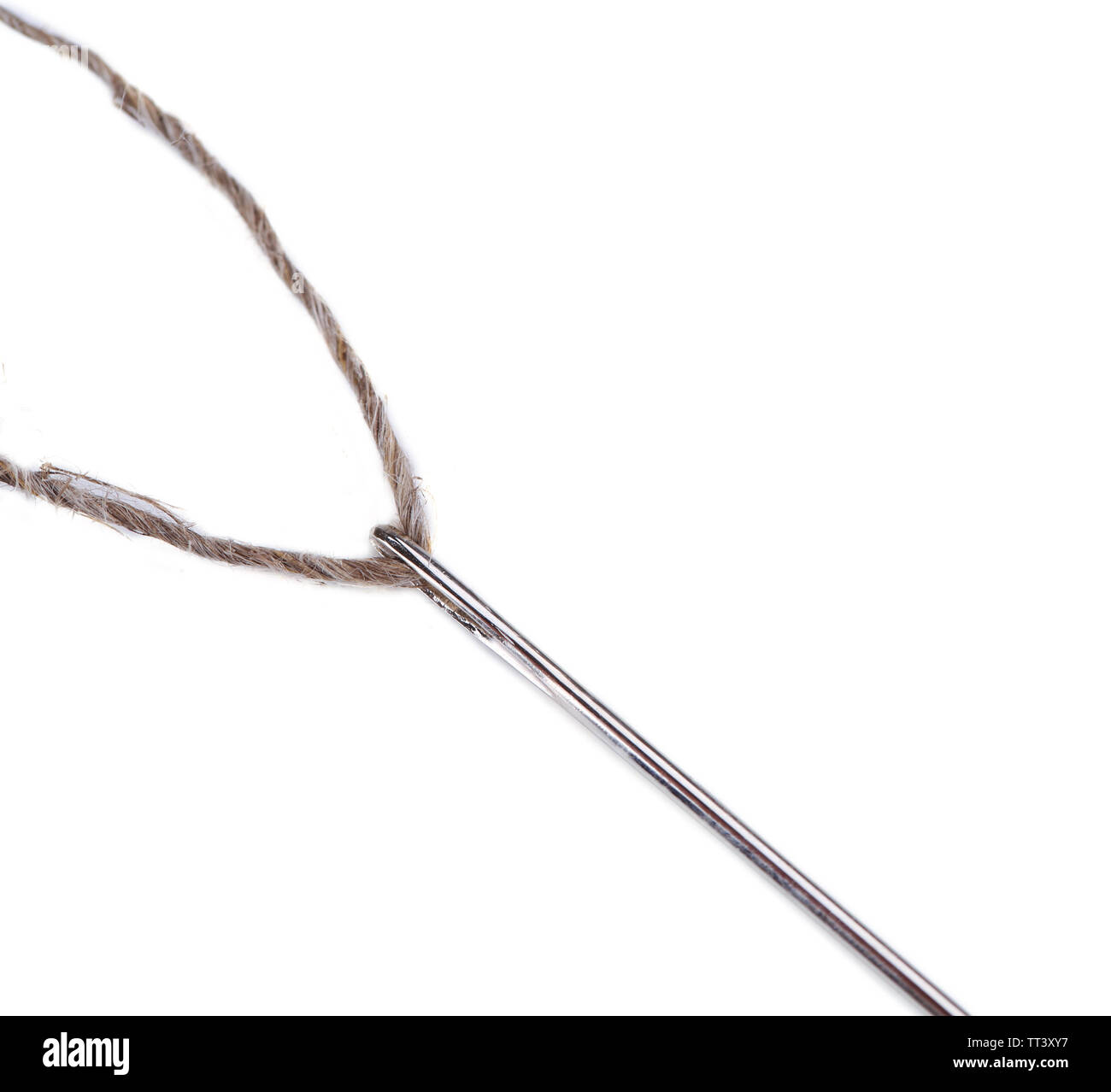 Silver needle string Cut Out Stock Images & Pictures - Alamy