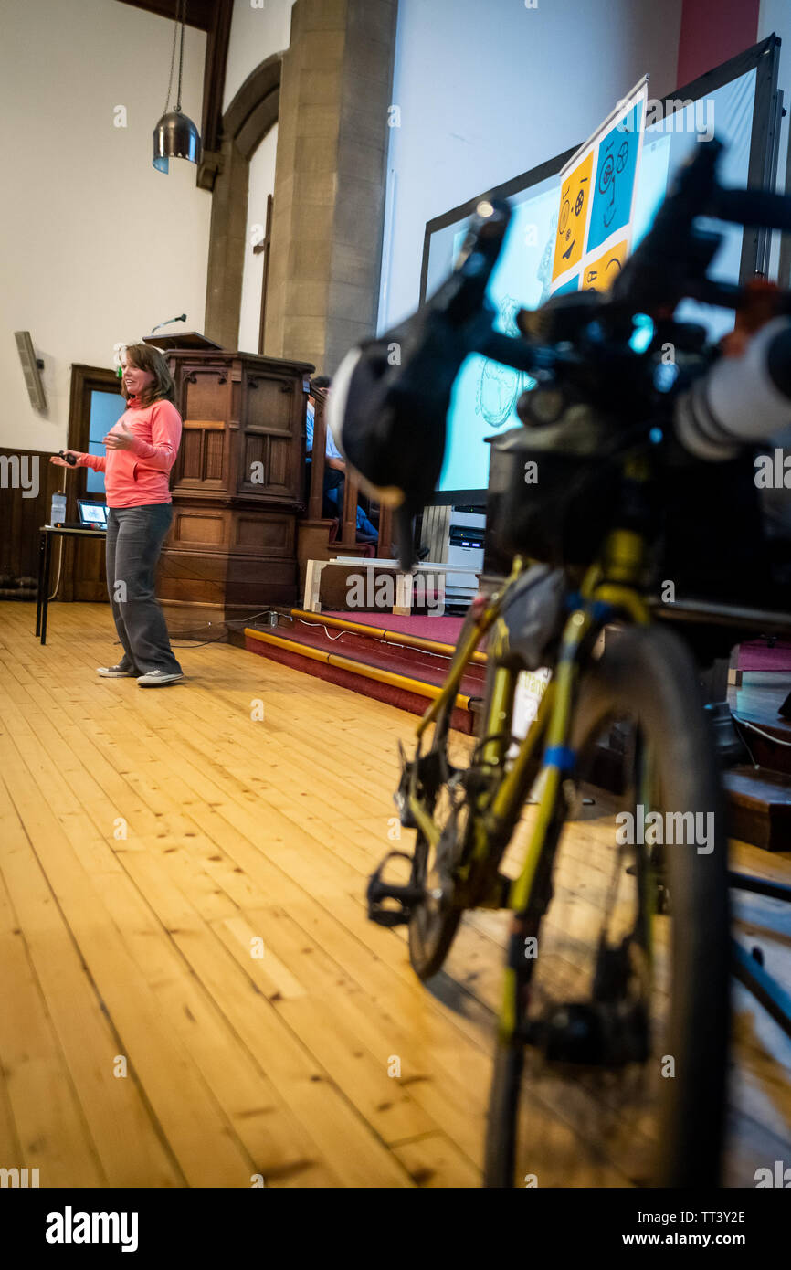 Thu 13 June 2019. Edinburgh, Scotland. Scottish endurance cyclist and ...