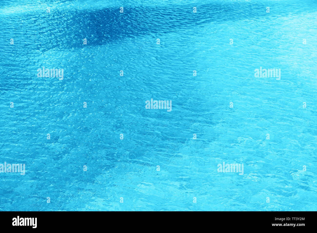 Blue water in swimming pool Stock Photo - Alamy