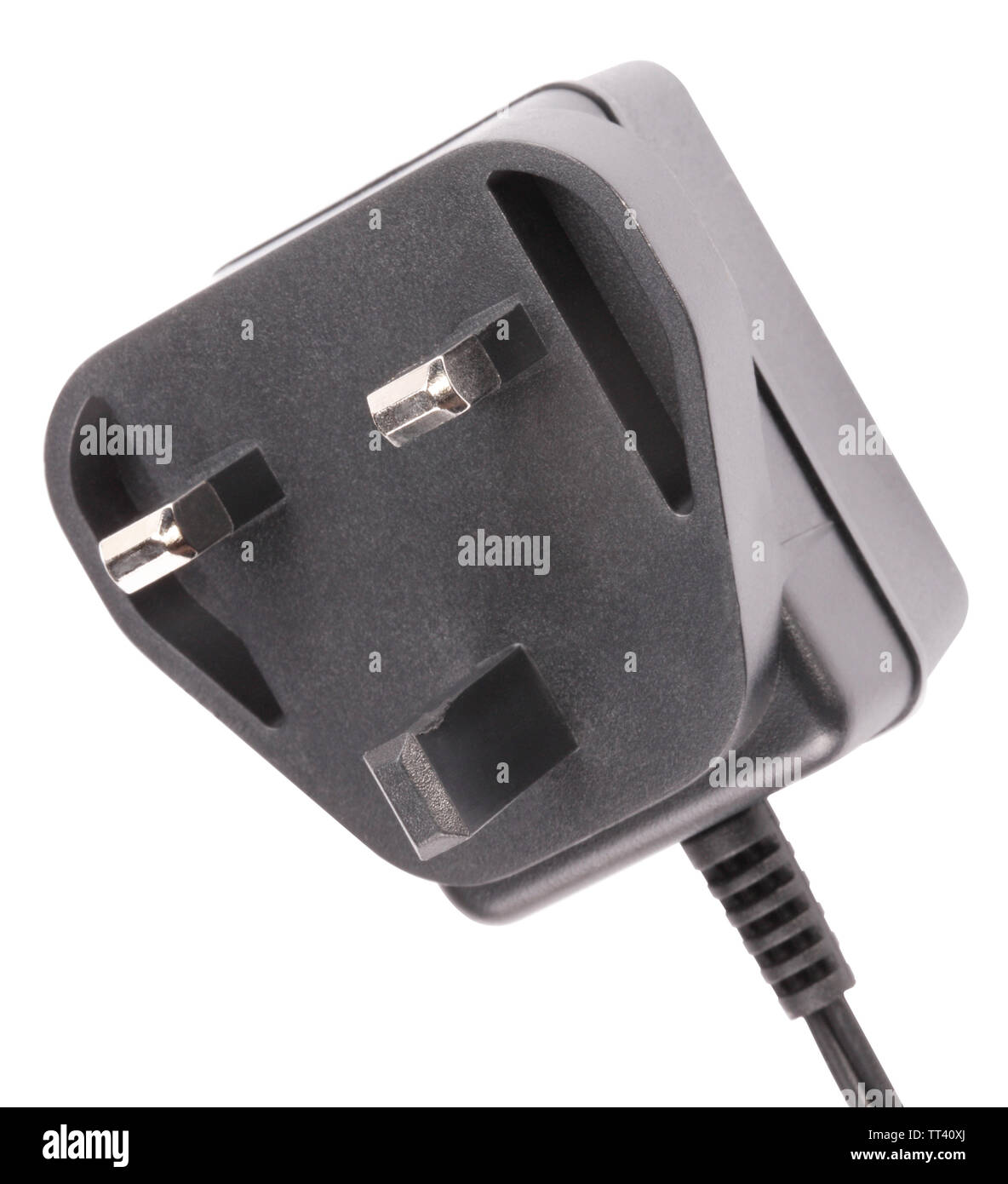 UK Outlet Plug with Cord Isolated Stock Photo - Alamy