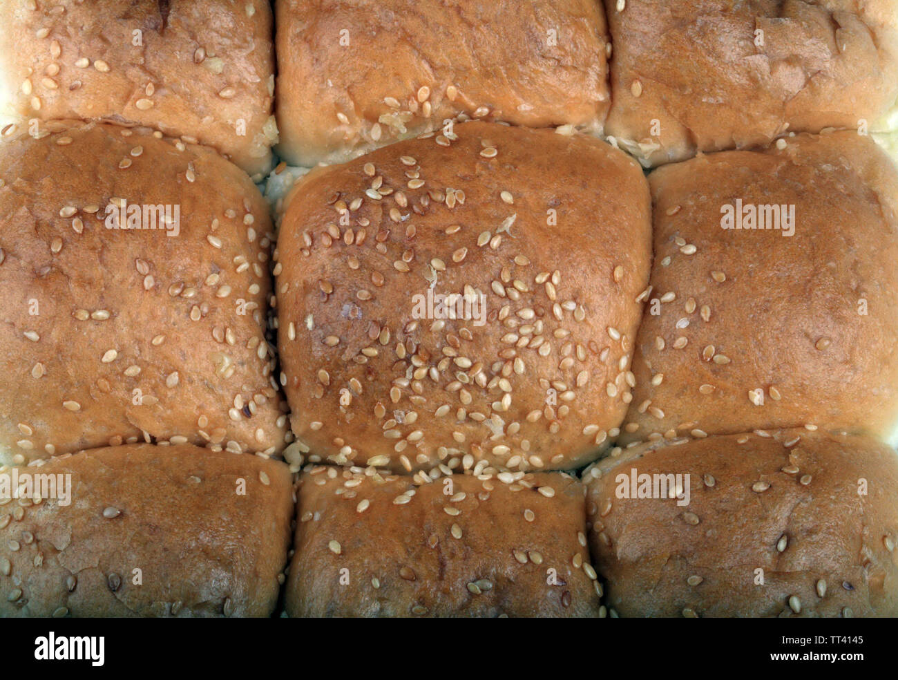 many Bun with sesame Stock Photo - Alamy