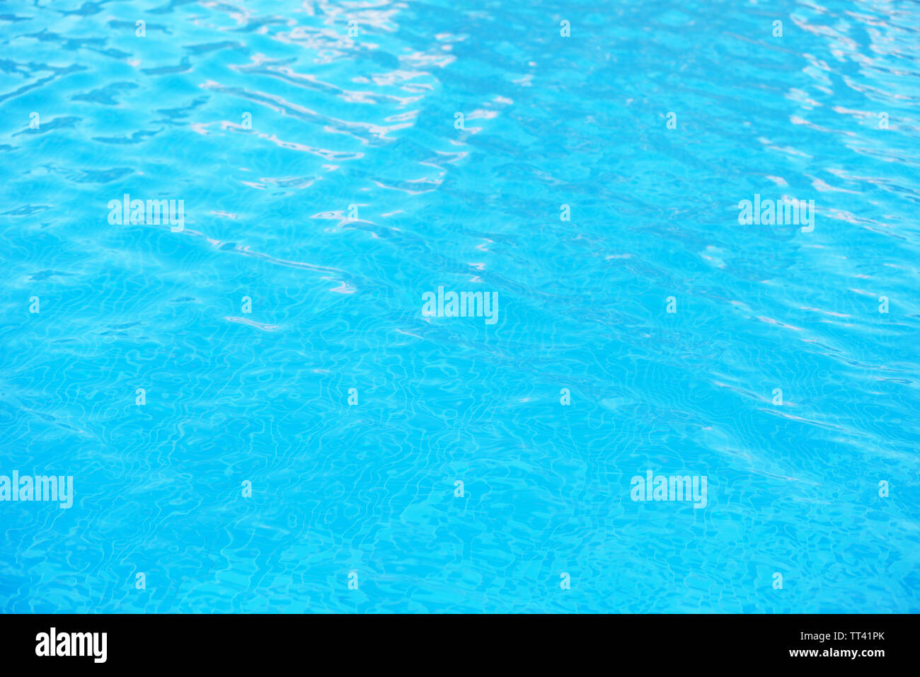 Blue water in swimming pool Stock Photo - Alamy