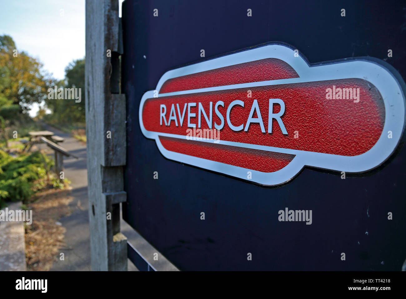 The derelict railway station at Ravenscar, North York Moors, which ...