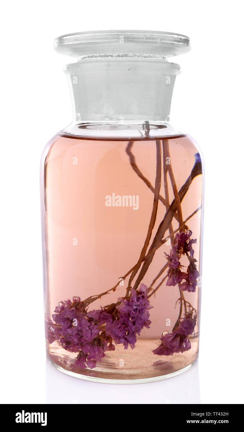 Bottle of herbal tincture on white background isolated Stock Photo - Alamy