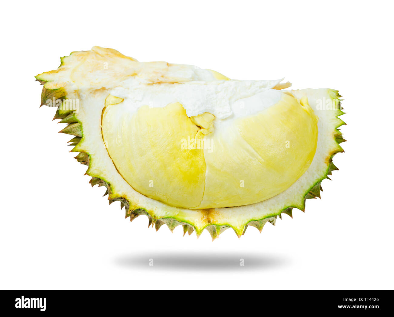 durian fruit isolated on white background save clipping path Stock ...