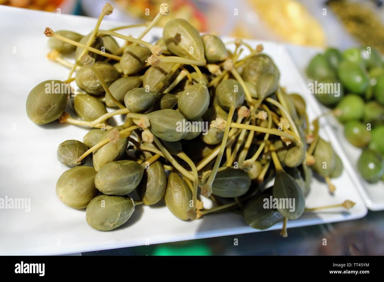 Pickled marinated capers isolated hi-res stock photography and images ...