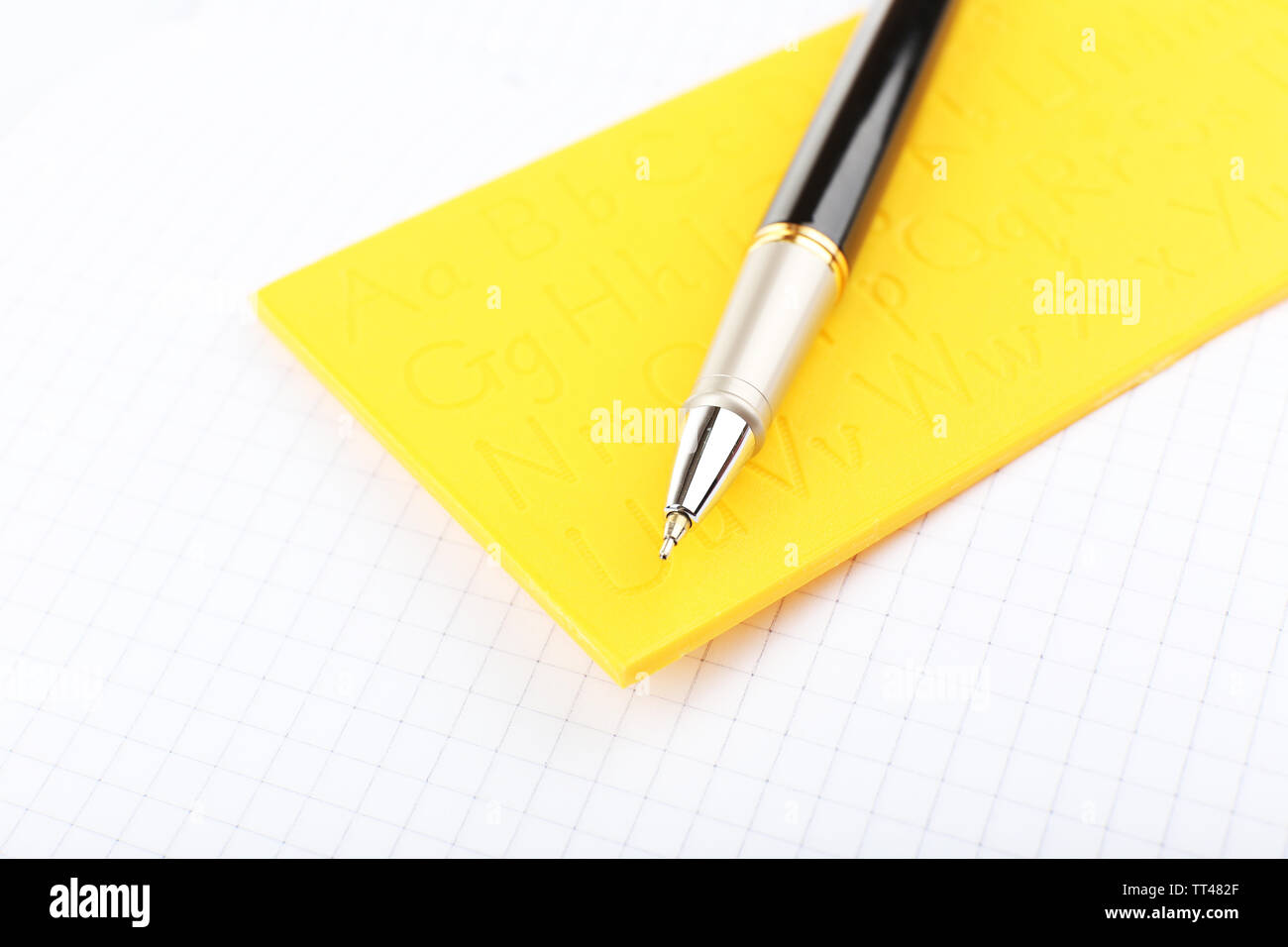 Writing trainer for children, close up Stock Photo - Alamy