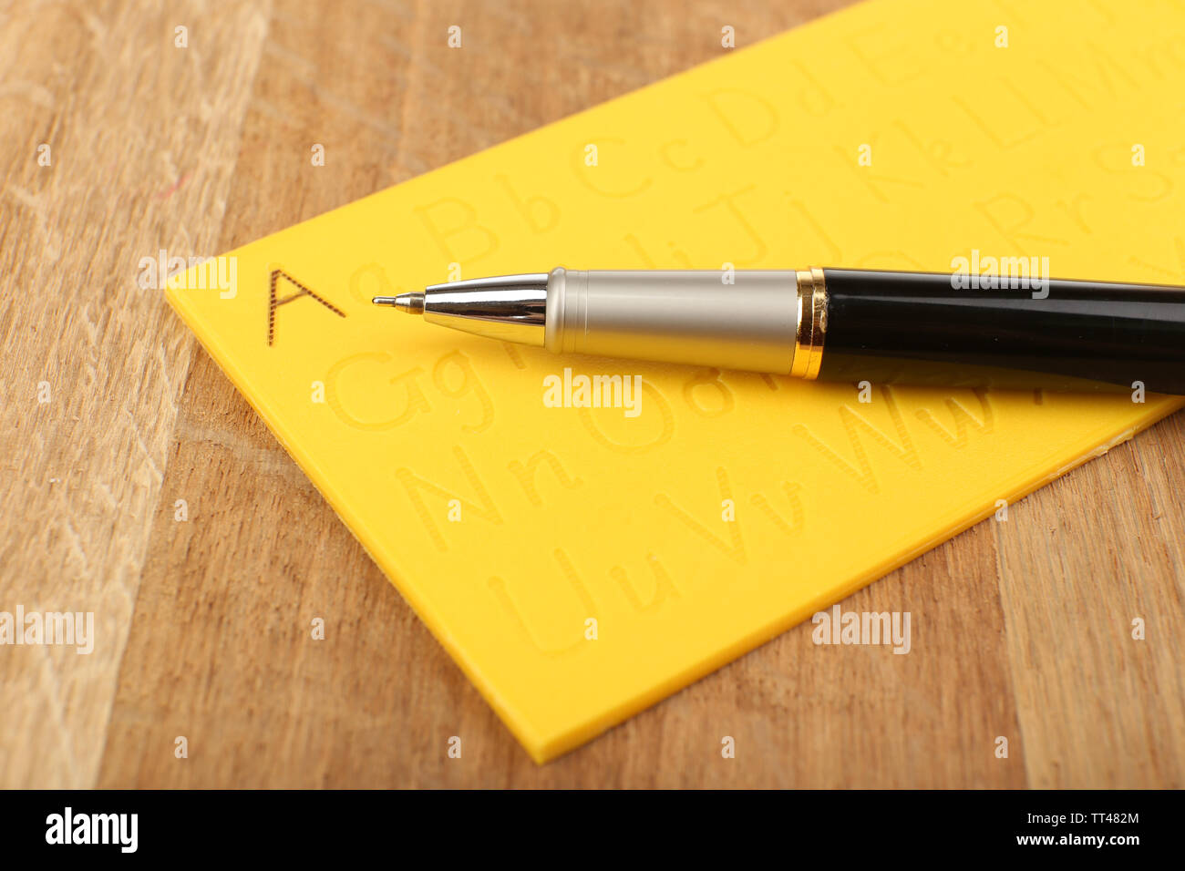 Writing trainer for children, close up Stock Photo - Alamy