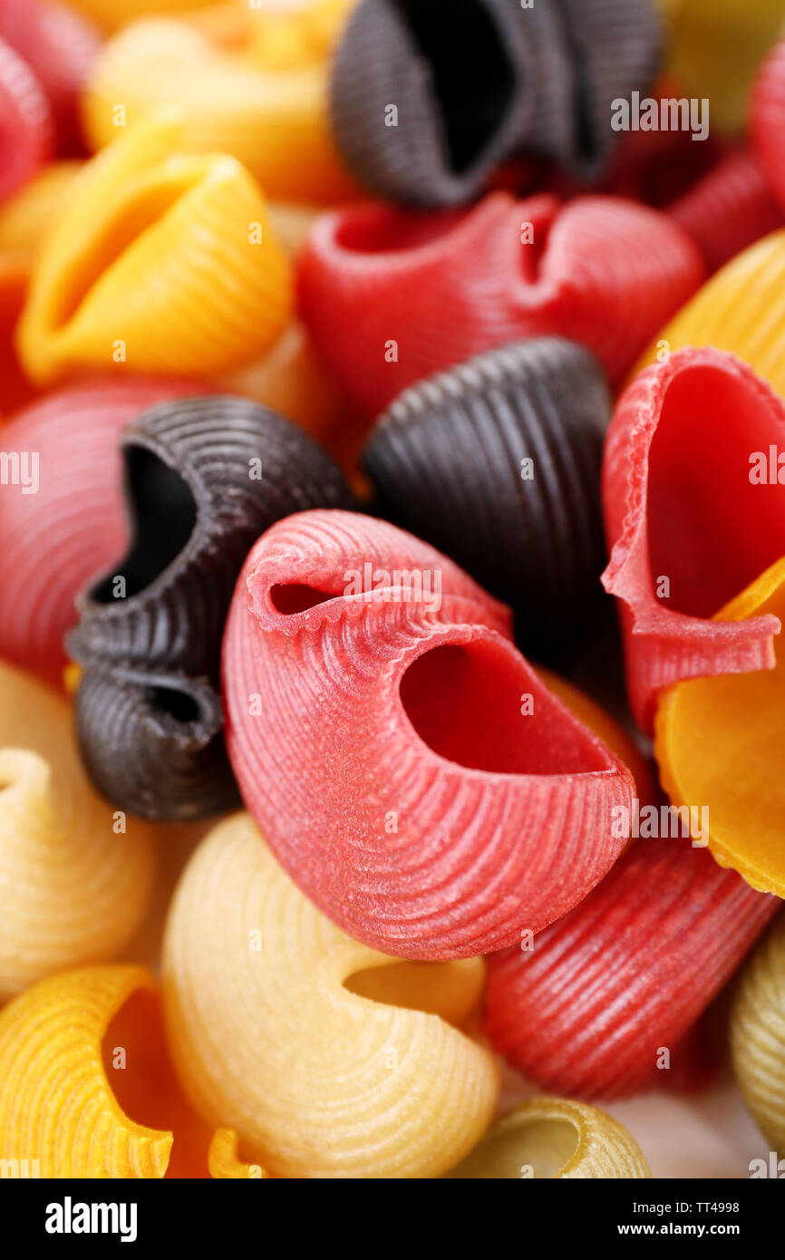 Colorful pasta, close-up Stock Photo - Alamy