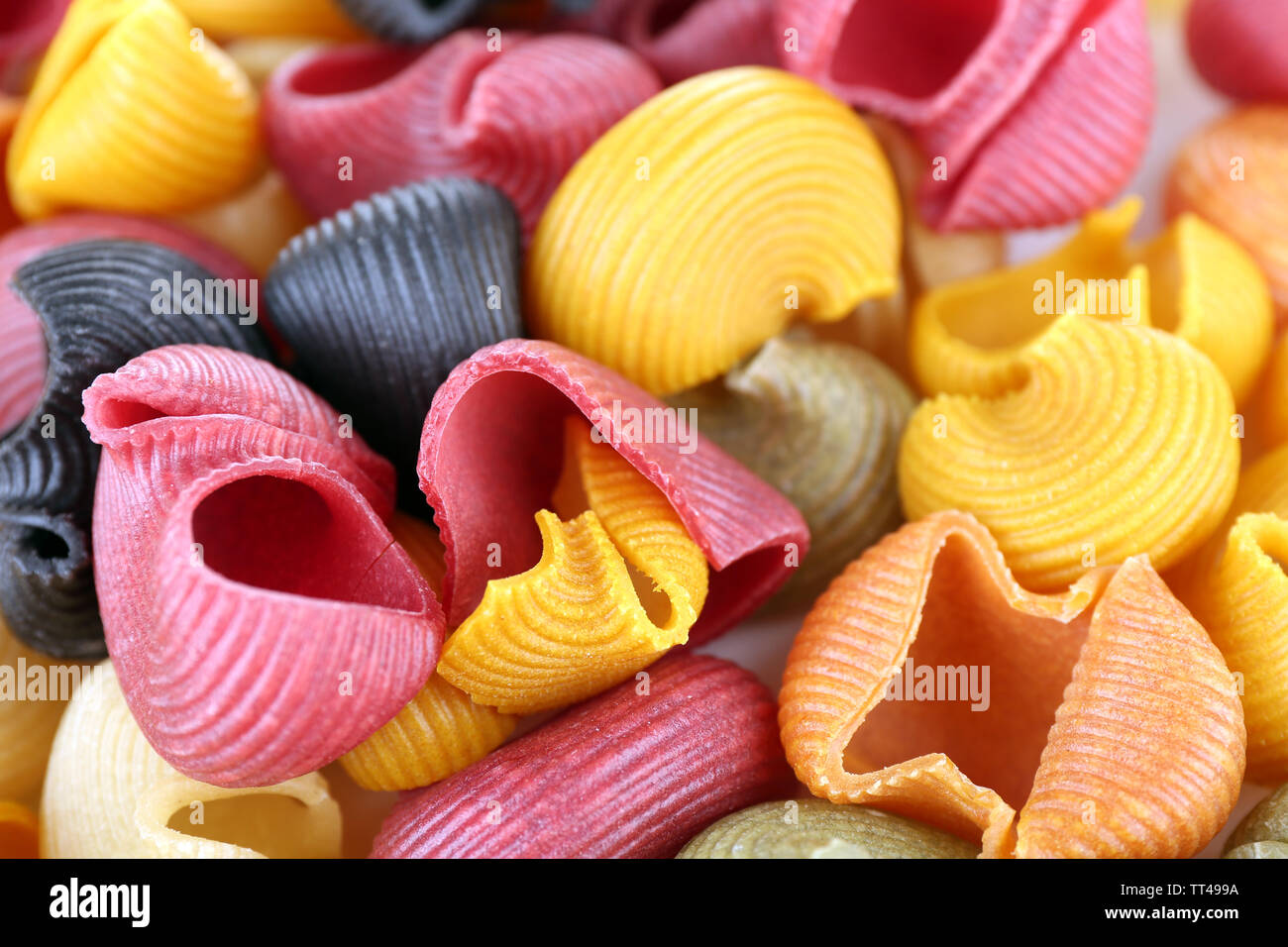 Colorful pasta, close-up Stock Photo - Alamy