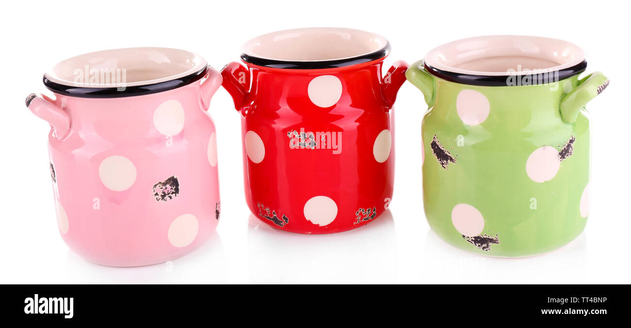 Milk cans isolated on white Stock Photo - Alamy