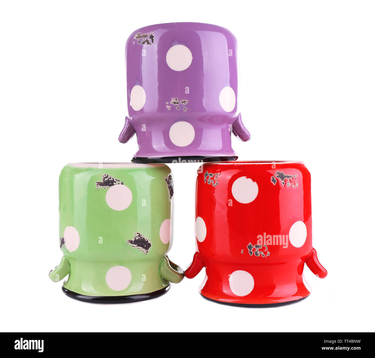 Milk cans isolated on white Stock Photo - Alamy