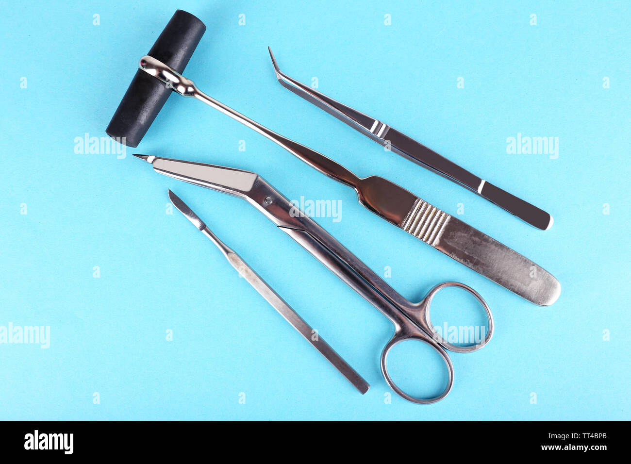Operation kit on light background Stock Photo - Alamy
