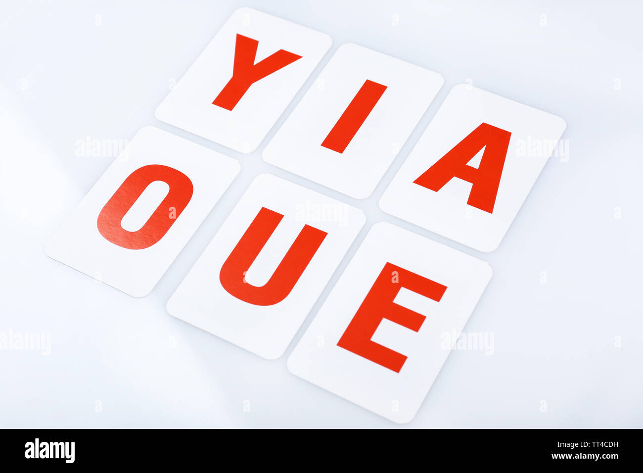 Learning alphabet letters close-up Stock Photo - Alamy